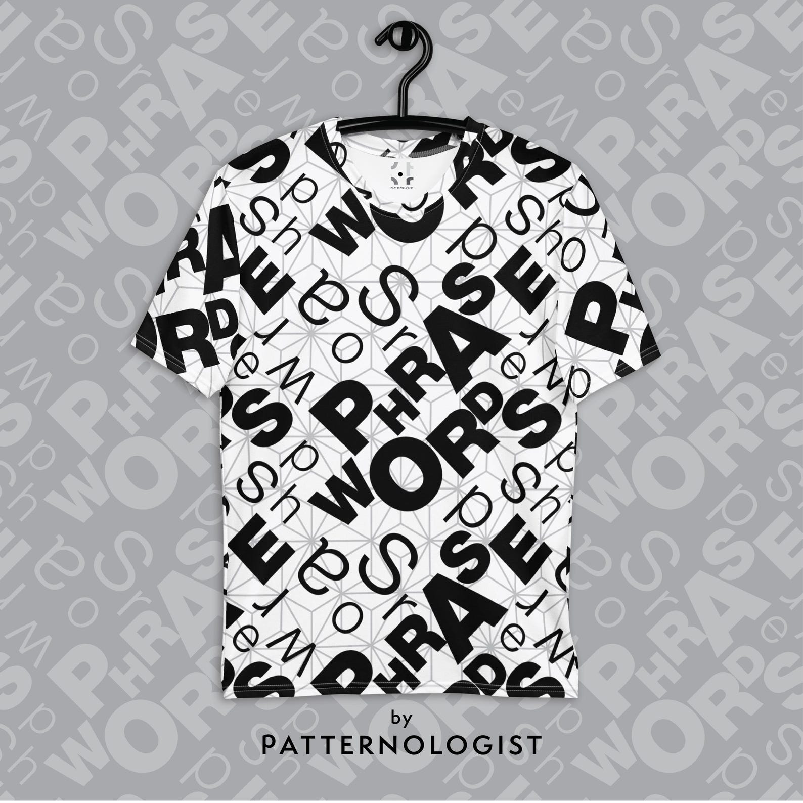 Customised Name, Words, Phrase or Date All-over Print Unisex T-shirt ...
