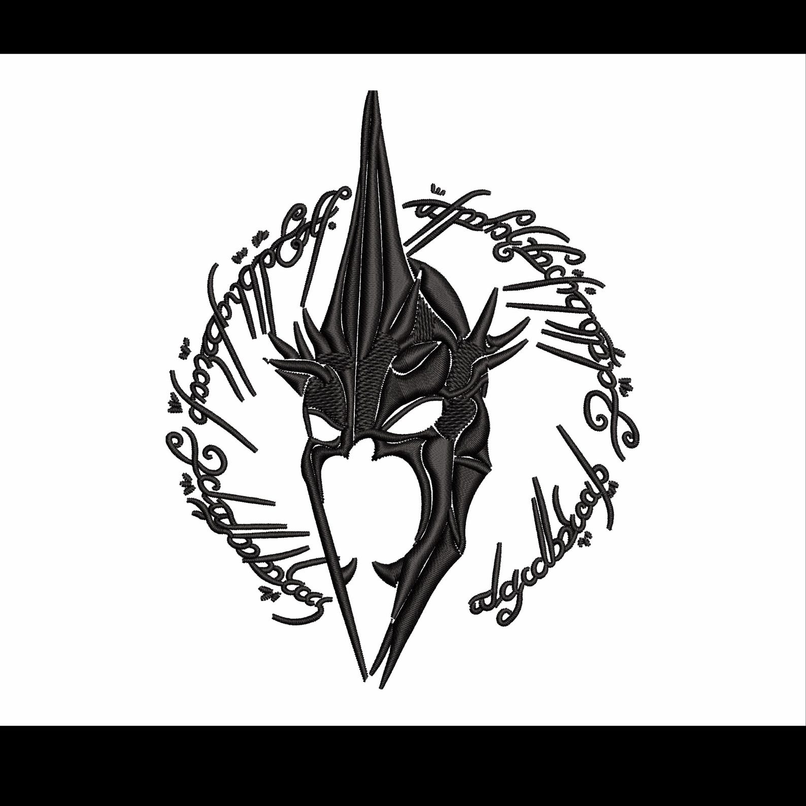 Lord of the Rings Embroidery Sauron - Etsy