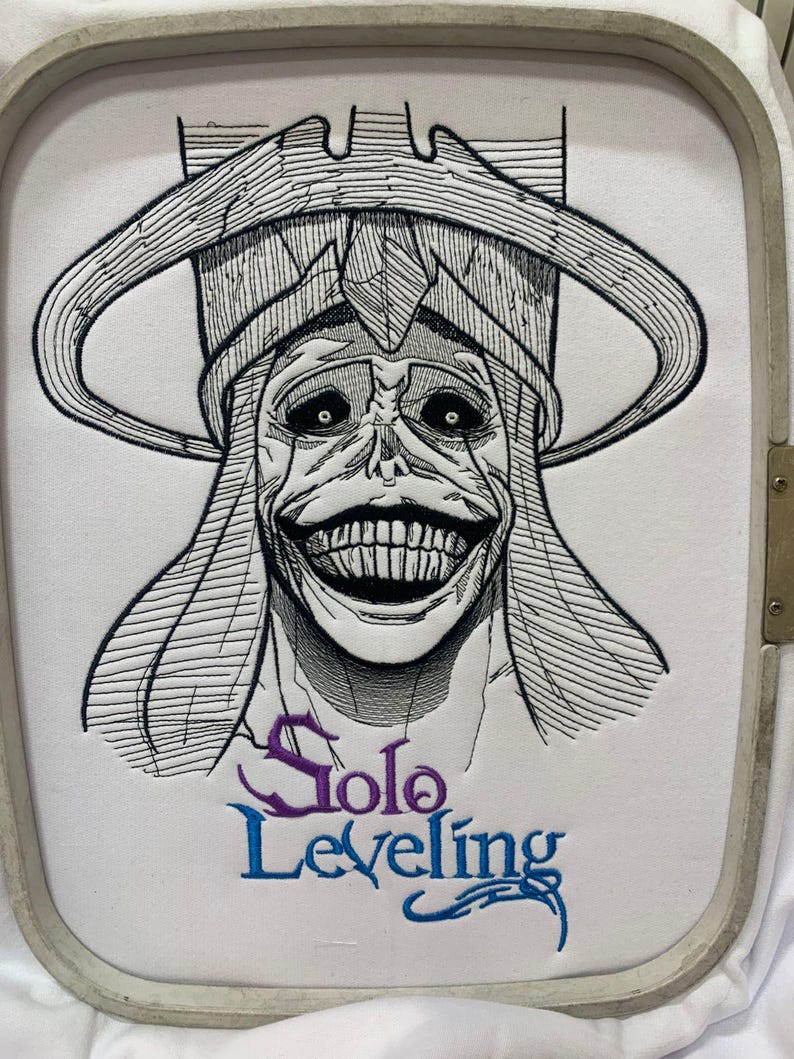 Solo Leveling, Anime Embroidery File EMB and Other Formats. 2 Designs ...
