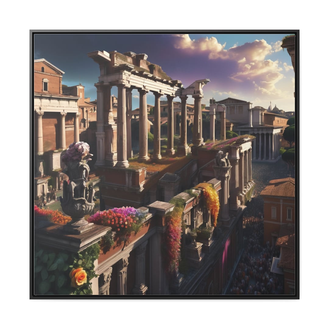 Roman Forum With Flowers - Etsy