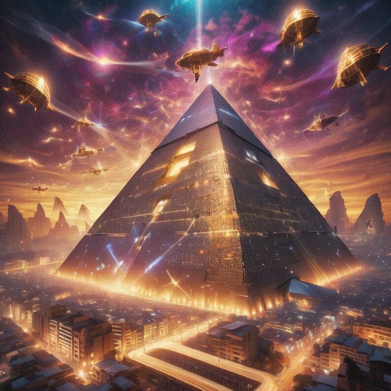 Atlantean Pyramid Before Great Flood - Etsy