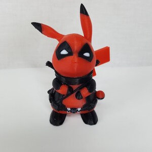 Pikachu Deadpool Pikapool Pokemon 3D Print Figure - Etsy
