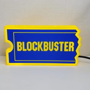 Blockbuster Logo LED Light Box Sign Lamp USB Powered 3D Print - Etsy