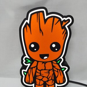 Baby Groot Cute LED Lightbox Lamp USB Powered 3D Print - Etsy