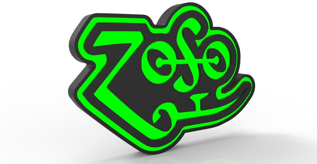Led Zeppelin Zoso Logo Jimmy Page 3D LED Lightbox FREE SHIPPING - Etsy