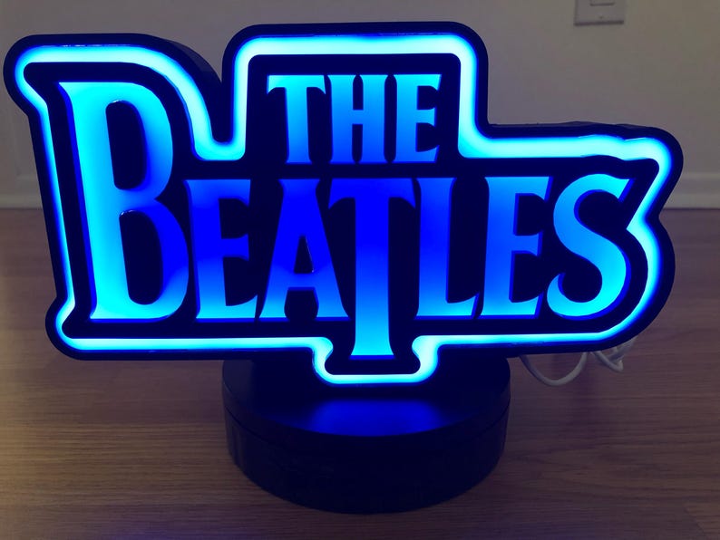 The Beatles Logo 3D LED Light Box: Fan Collector Decor - Etsy