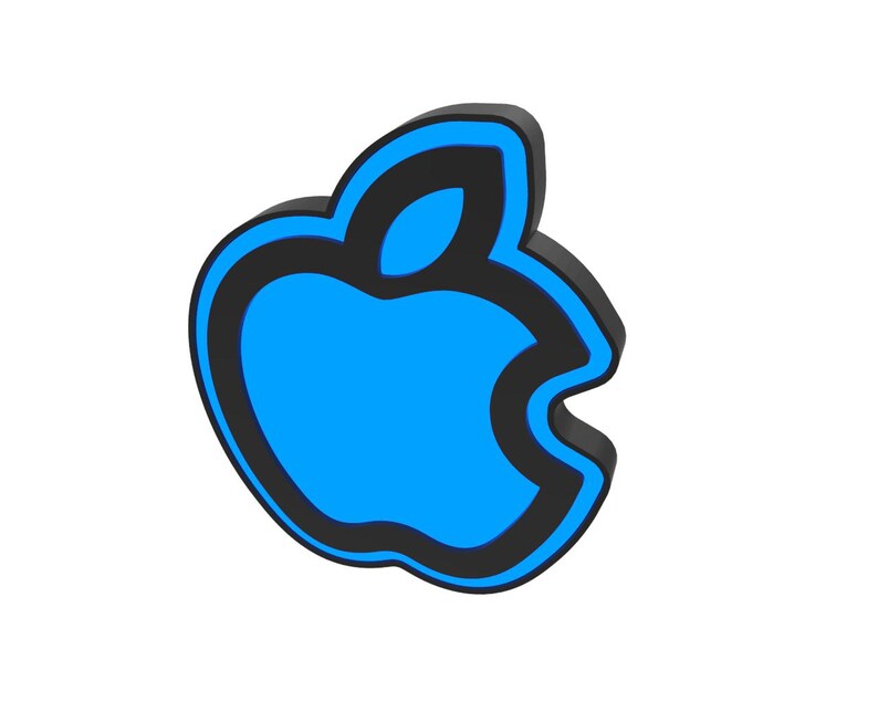 Apple Logo 3D LED Lightbox Blue Color FREE SHIPPING - Etsy