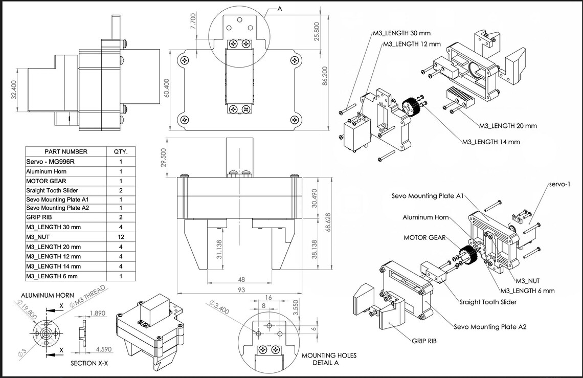Robot Gripper ( Build Instructions ) - Etsy