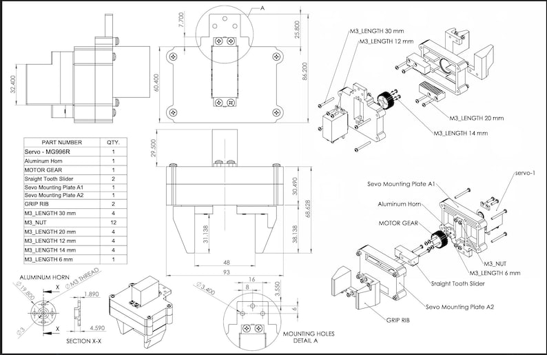 Robot Gripper ( Build Instructions ) - Etsy