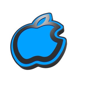 Apple Logo 3D LED Lightbox Blue Color FREE SHIPPING - Etsy