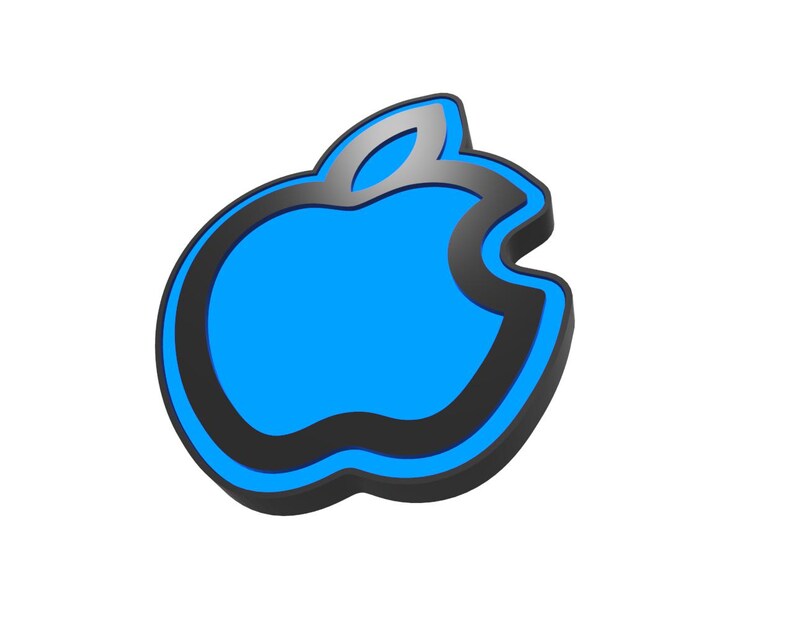 Apple Logo 3D LED Lightbox Blue Color FREE SHIPPING - Etsy