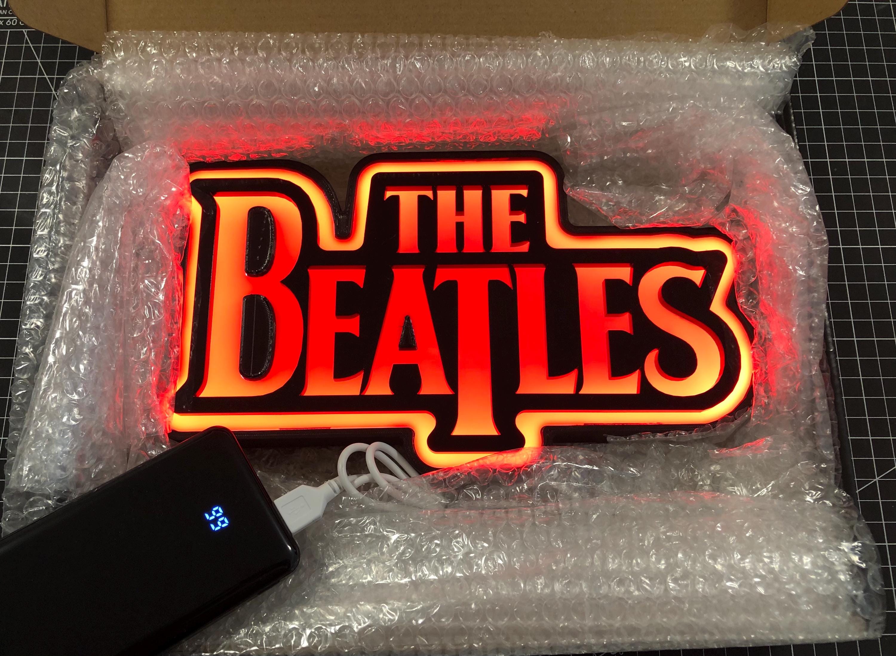 The Beatles Logo 3D LED Light Box: Fan Collector Decor - Etsy