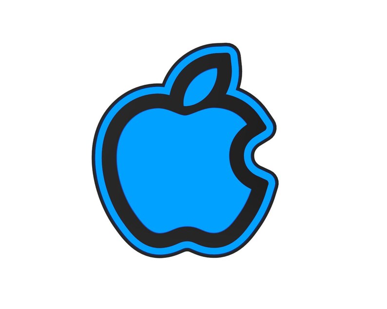 Apple Logo 3D LED Lightbox Blue Color FREE SHIPPING - Etsy