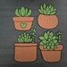 Set of 4 Succulent Plant Door Decs Decorations RA College Dorm ...