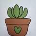 Set of 4 Succulent Plant Door Decs Decorations RA College Dorm ...