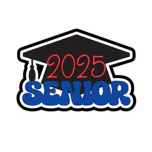 Senior 2025 Graduation Handmade Scrapbook Title Embellishment Paper ...