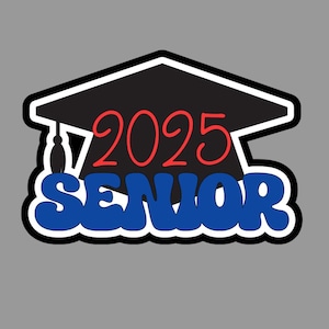 Senior 2025 Graduation Handmade Scrapbook Title Embellishment Paper ...