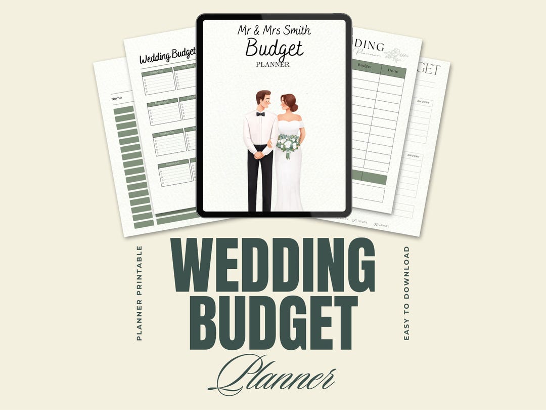 Wedding Budget Planner Printable | Expense Tracker PDF | Printable ...