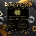 40TH Birthday Invitation Card, Digital 40th Birthday Invitation for Men ...