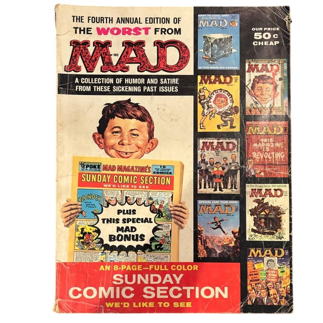 VTG 4th Annual Ed of the Worst From Mad Magazine Humor From 1959-60 - Etsy