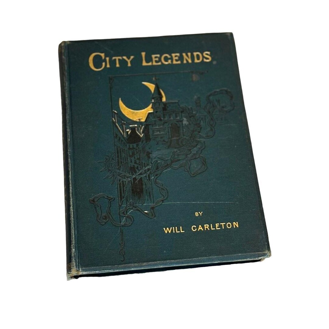 VTG 1889 Book City Legends by Will Carleton, Harper & Brothers - Etsy