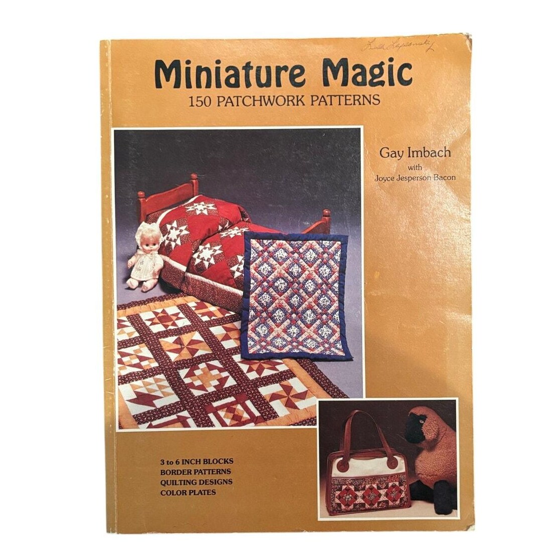 Vintage 1981 Miniature Magic Quilt Pattern Book, PG, Very Good - Etsy