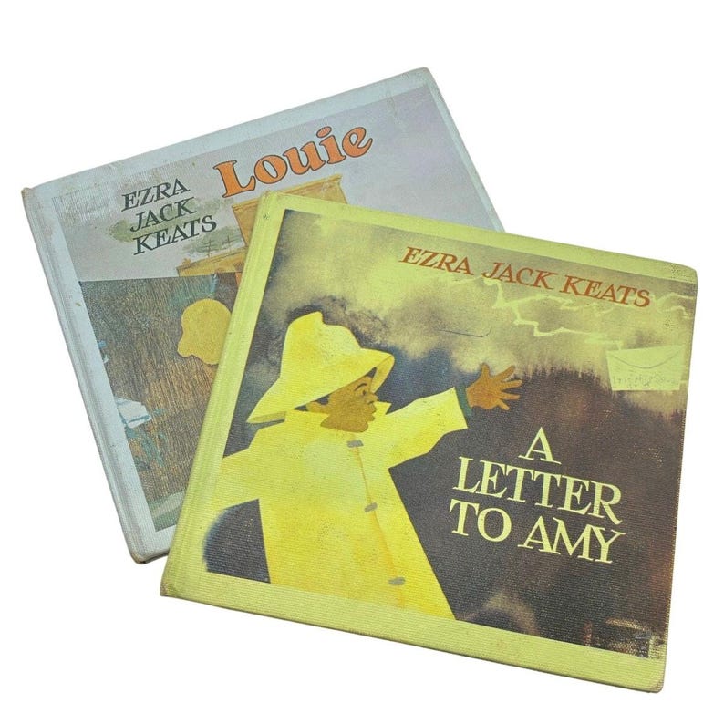 2 Vintage Ezra Jack Keats Books, Letter to Amy & Louie, HC Library ...