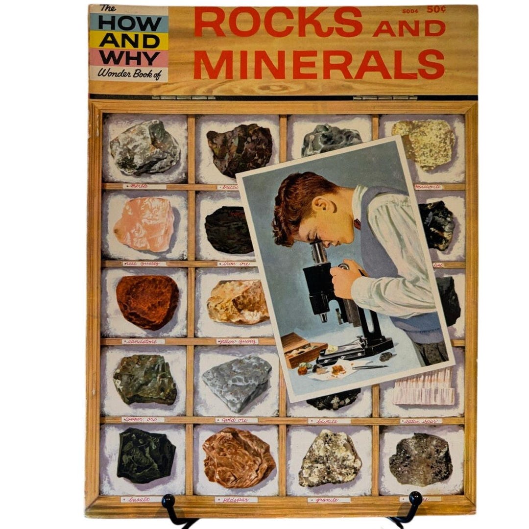 Vintage 1960 How and Why Wonder Book of Rocks and Minerals, 1st Ed. - Etsy