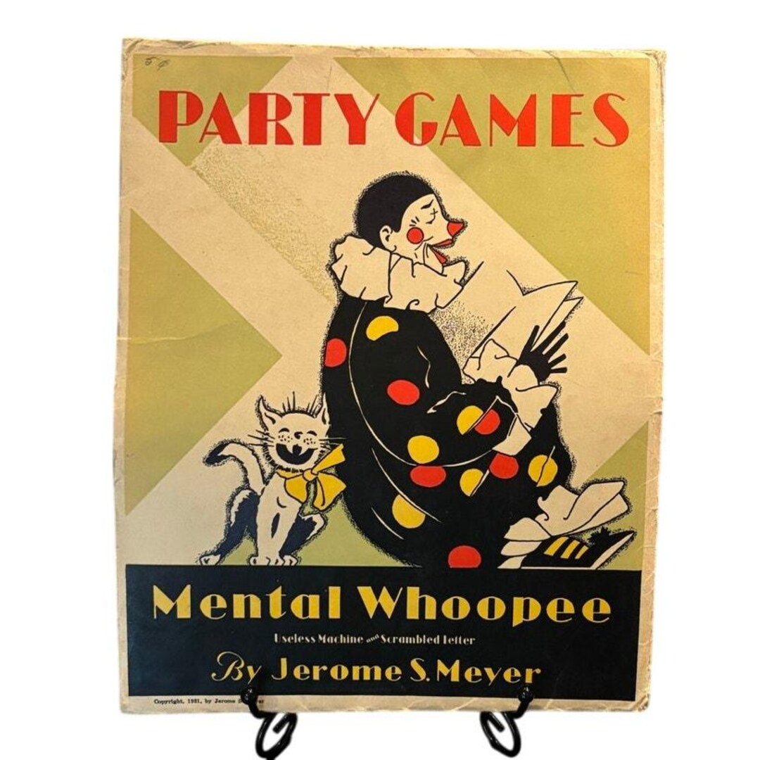 RARE Vintage 1931 Game Puzzle, Mental Whoopee Party Games - Etsy