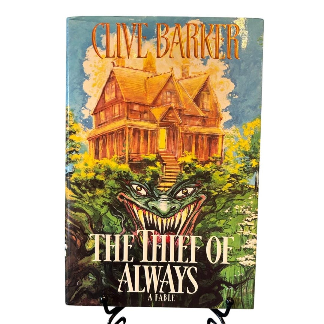 VTG 1992 First Ed/printing, the Thief of Always by Clive Barker, HCDJ ...