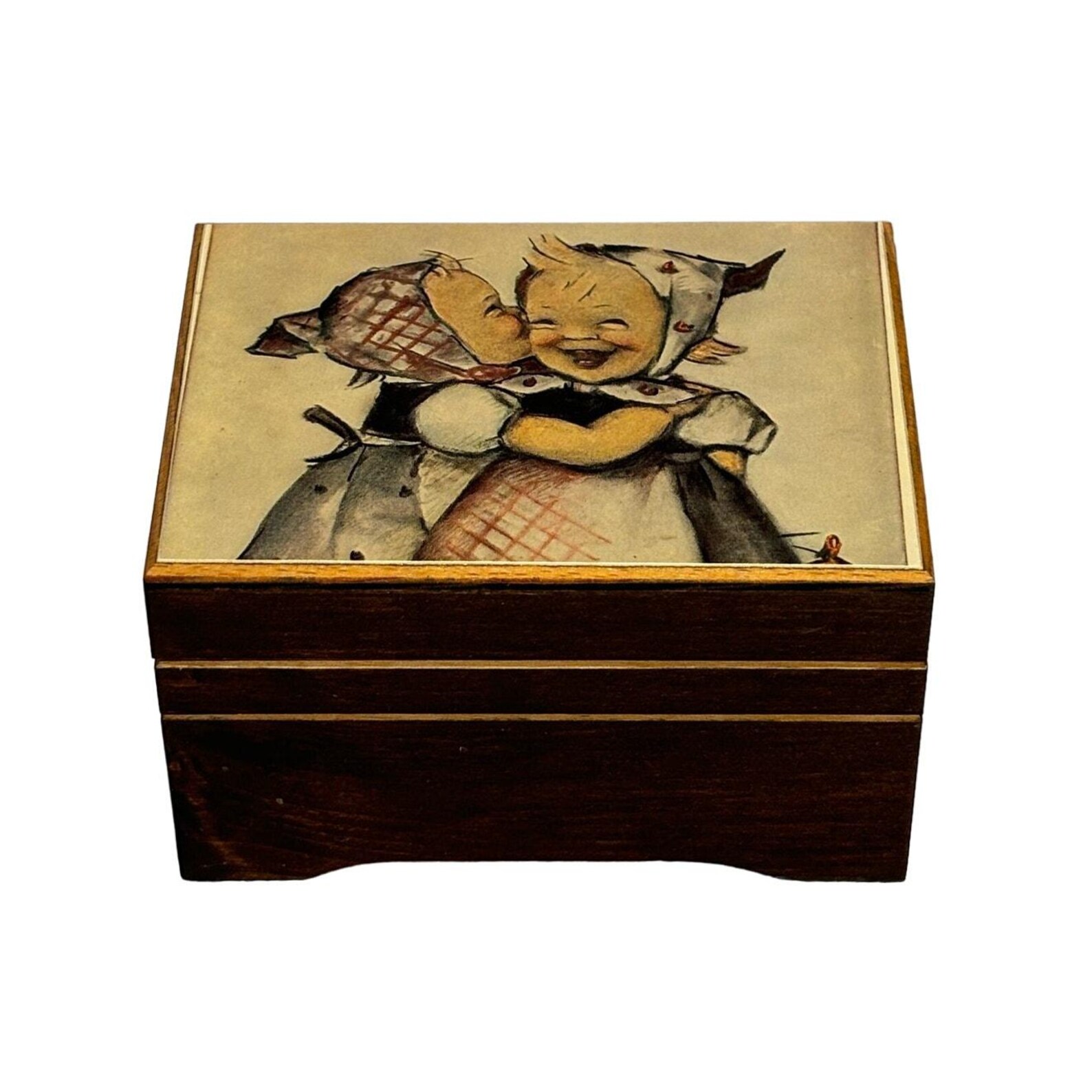 VTG Swiss Hummel Music Box, Reuge Playing You Are in My Heart, Made in ...