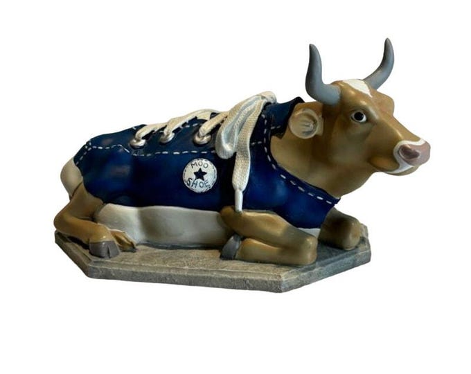 VTG 2000 Cow Parade Moo Shoe Cow Figurine, 9125 - Etsy