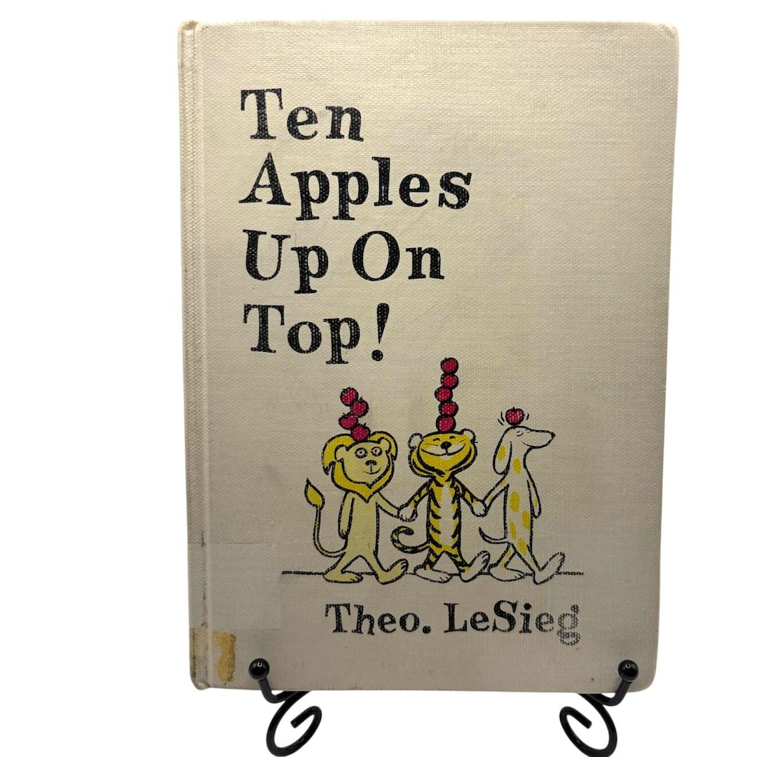 Vintage 1989 Ten Apples up on Top! Book, Dr. Seuss Hardcover - Etsy UK