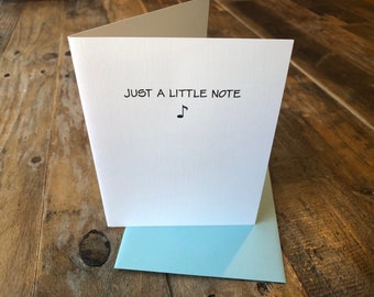Just a Little Note | Etsy