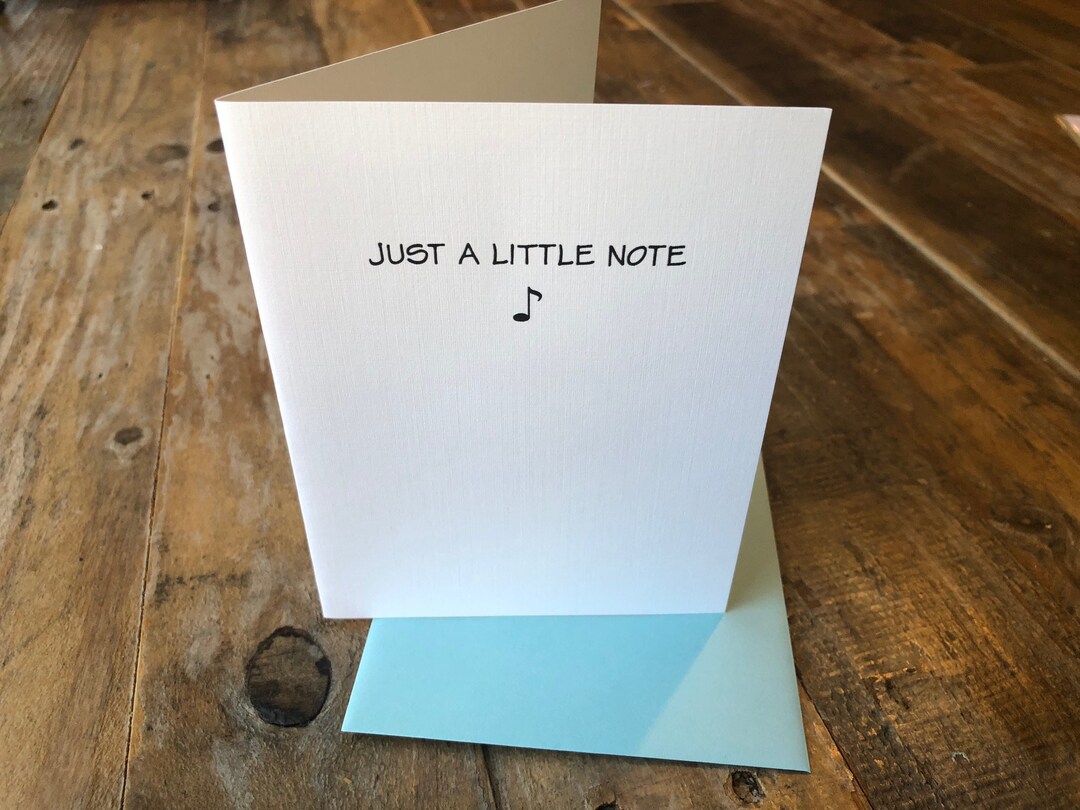 Just a Little Note Card Any Occasion - Etsy