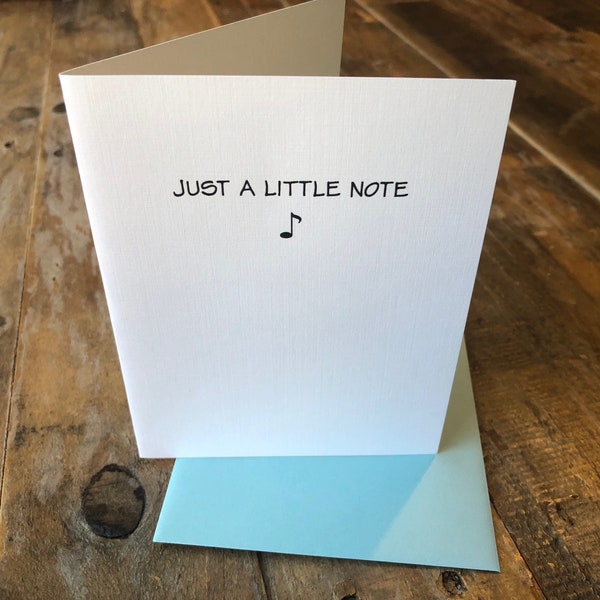 Just a Little Note - Etsy