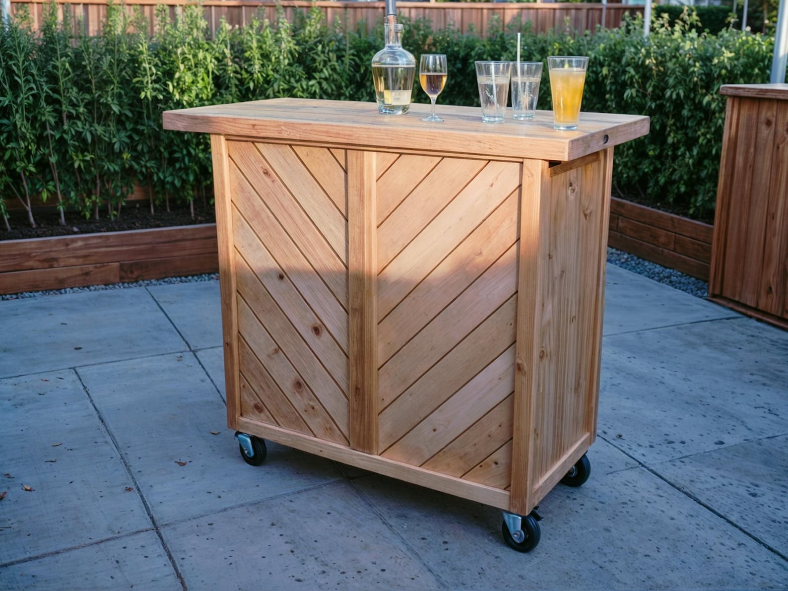 DIY Folding Coffee Bar Plan, Collapsible Event Bar, Outdoor Bar Plans ...