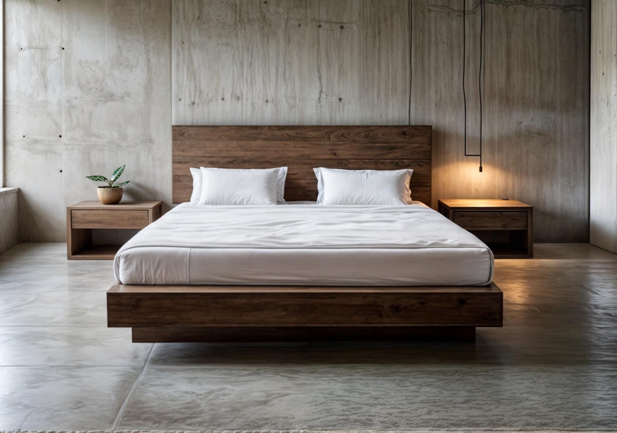 DIY Floating Bed Frame Build Plan Queen Size Floating Bed Minimalist ...