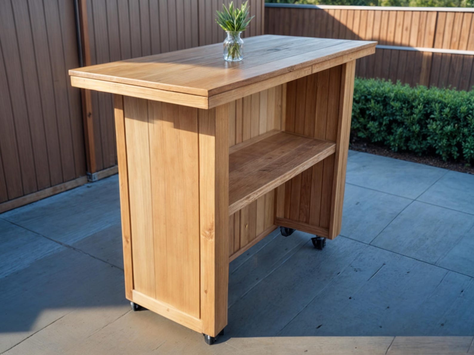 DIY Folding Coffee Bar Plan, Collapsible Event Bar, Outdoor Bar Plans ...