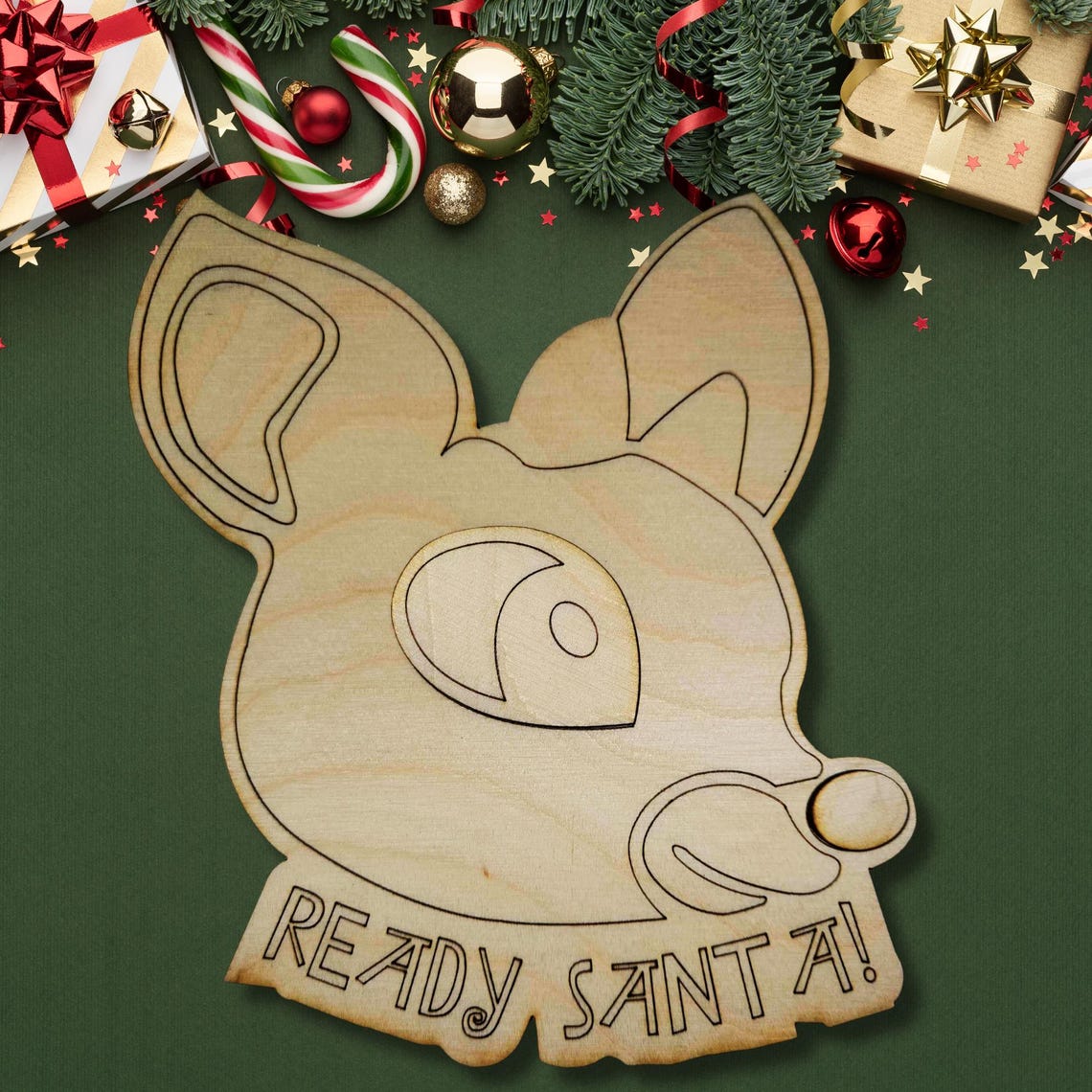 Rudolph "ready Santa!" Sign - Rudolph the Red Nosed Reindeer | Laser ...