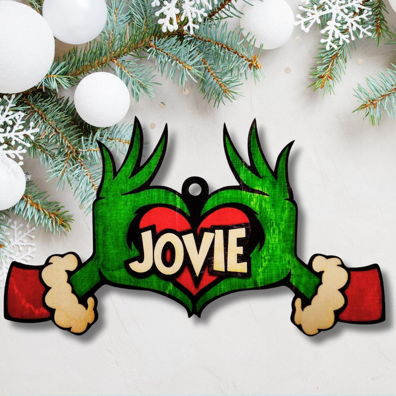 Grinch mano corazon - Etsy México