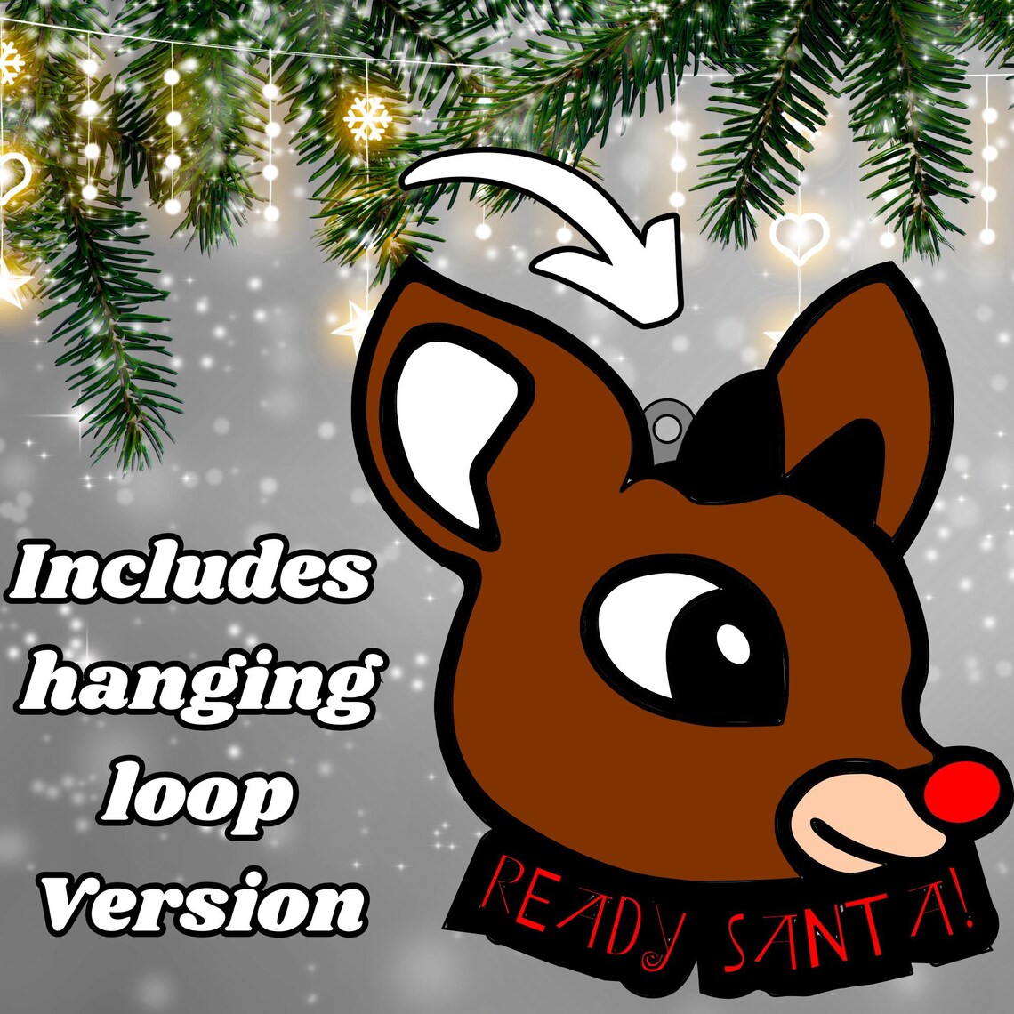 Rudolph "ready Santa!" Sign - Rudolph the Red Nosed Reindeer | Laser ...