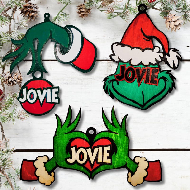 Grinch Hand Svg - Etsy