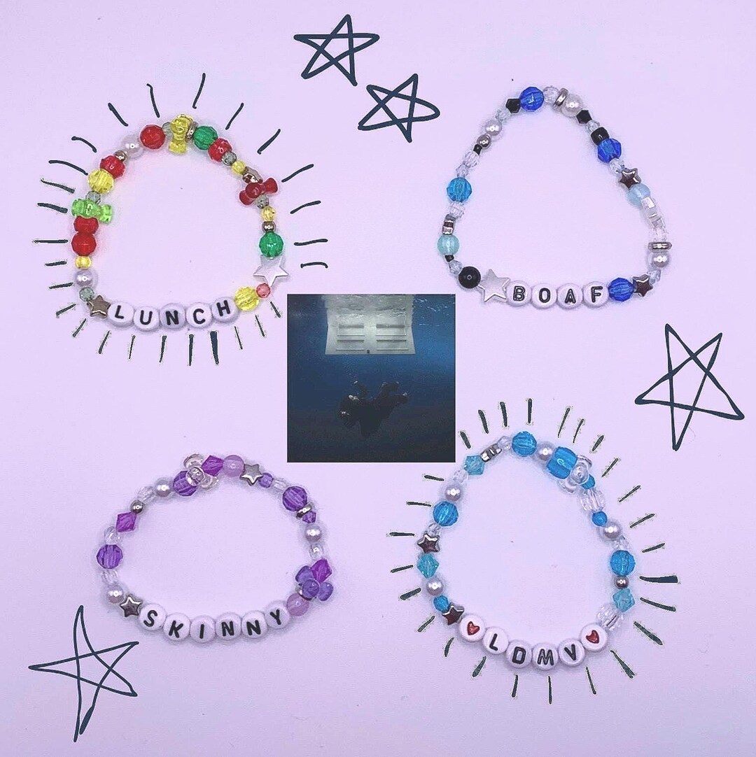 Billie Eilish Inspired Bracelets, Hit Me Hard and Soft Album, Bracelets ...