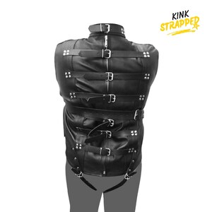 Extreme Bondage Leather Straitjacket | Heavy Duty BDSM Restraint Gear ...