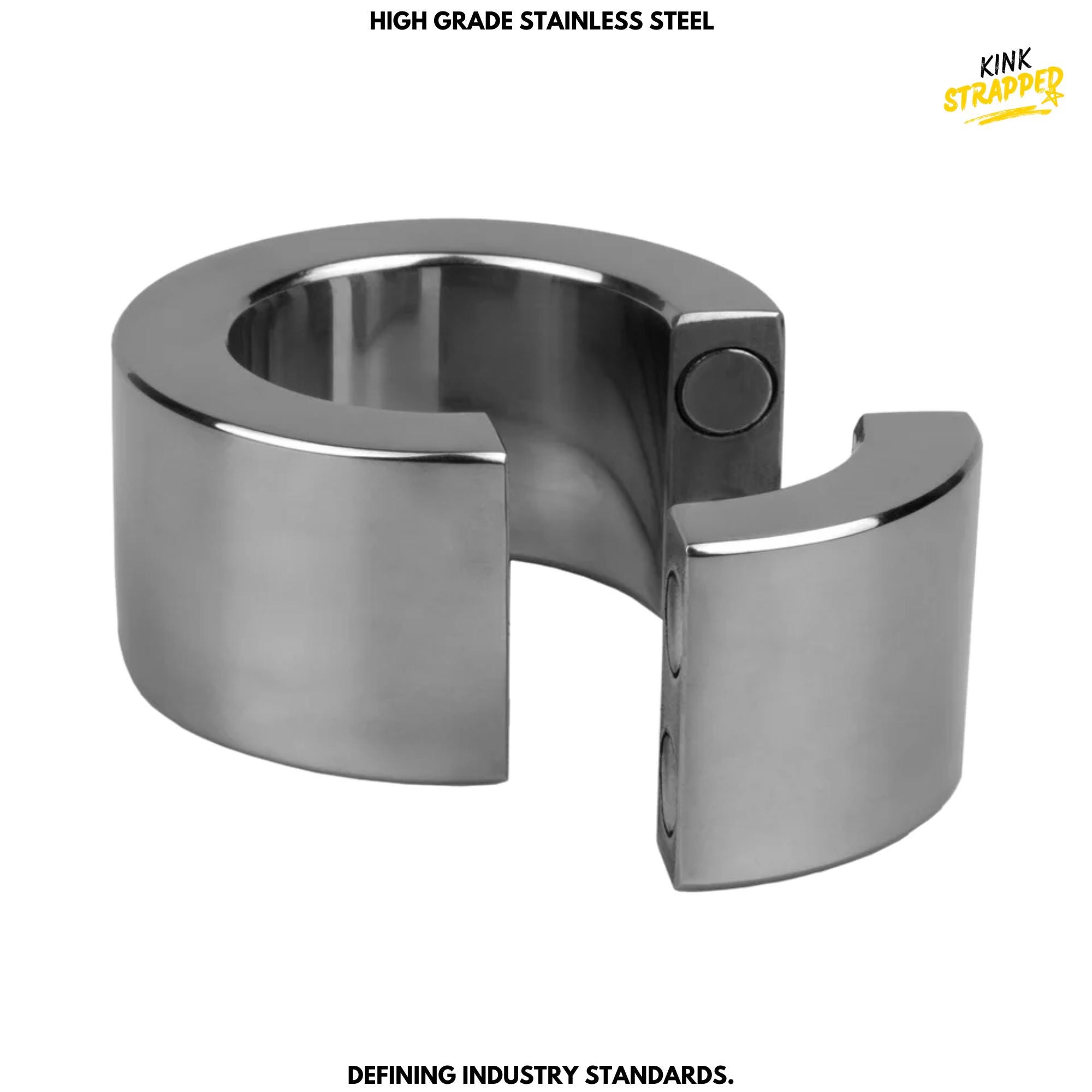 Stainless Steel Weight Ring for Men – Magnetic Closure | Metal Bondage ...