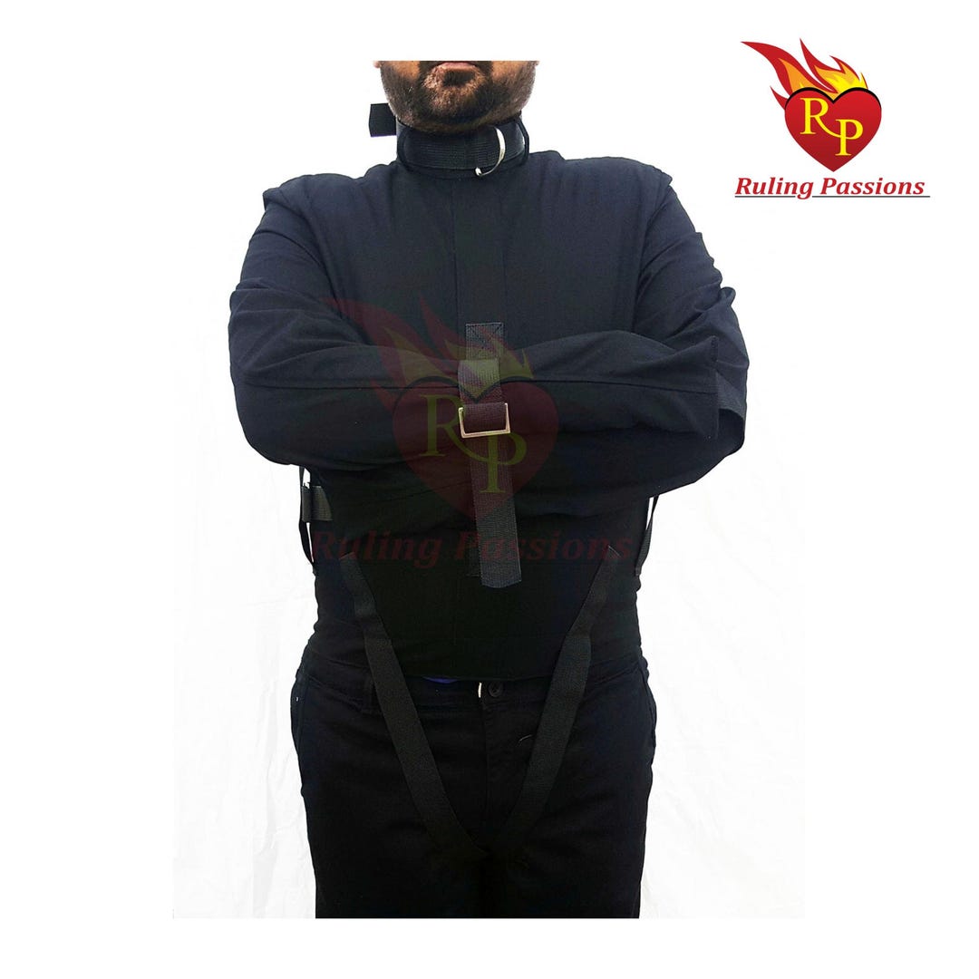 Heavy Duty Black Canvas Straitjacket BDSM Restraints - Etsy