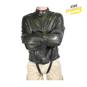 Extreme Bondage Leather Straitjacket | Heavy Duty BDSM Restraint Gear ...