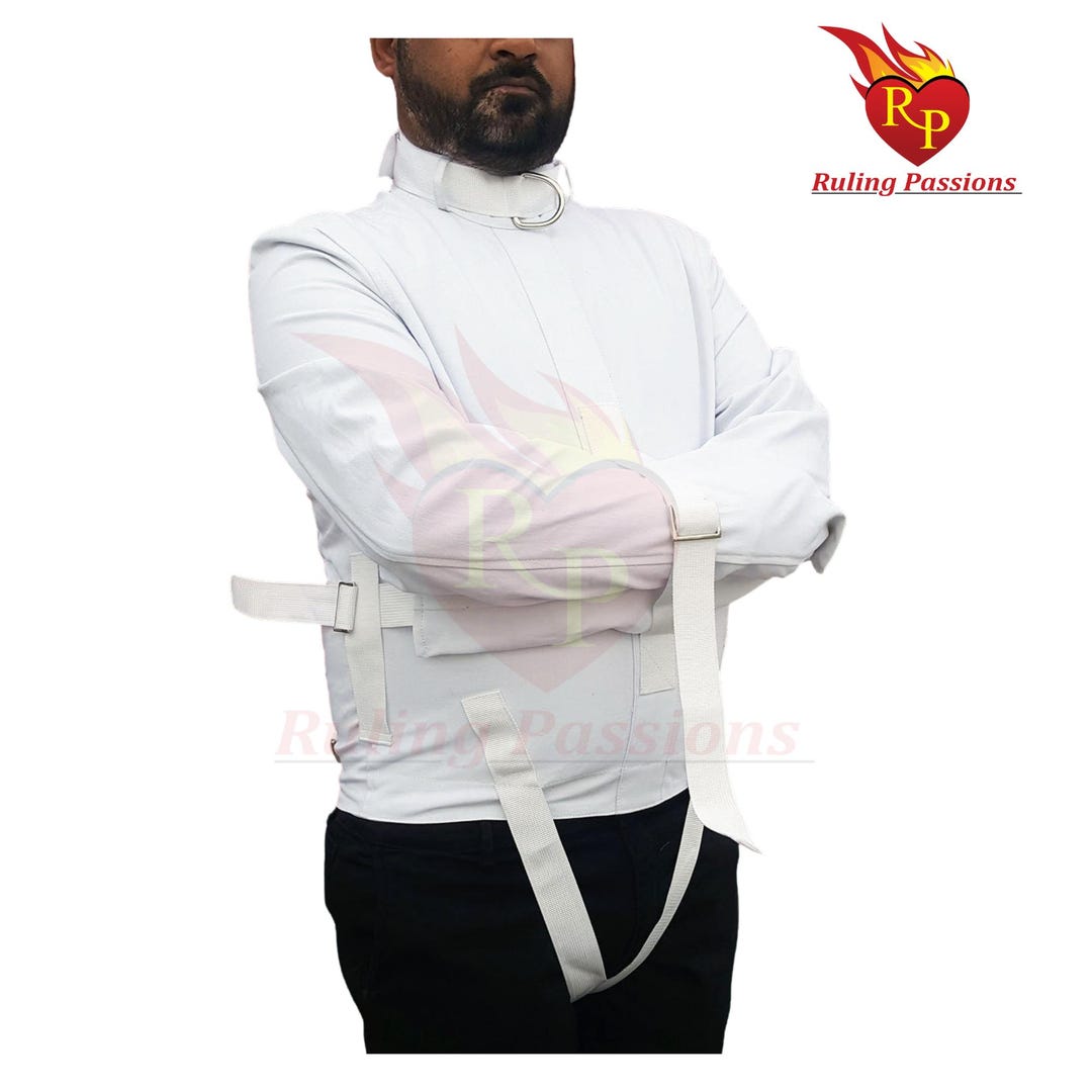 Heavy Duty White Canvas Straitjacket BDSM Restraints - Etsy