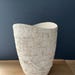 Tall Paper Mache Vase Oval Floor Vase Coastal Style Vessel Paper Waste ...